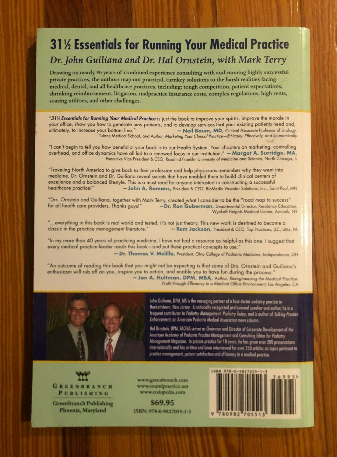 31 1/2 Essentials for Running Your Medical Practice by Hal Ornstein ...