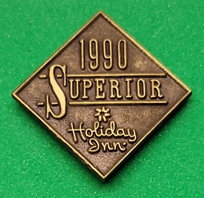 1990 HOLIDAY INN HOTEL BADGE SERVICE PIN SUPERIOR CUSTOMER SERVICE | eBay