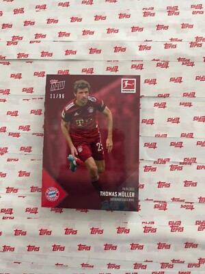 Thomas Muller Topps Now #180 - 300 Bundesliga Wins - RED 11/99 Bayern ...