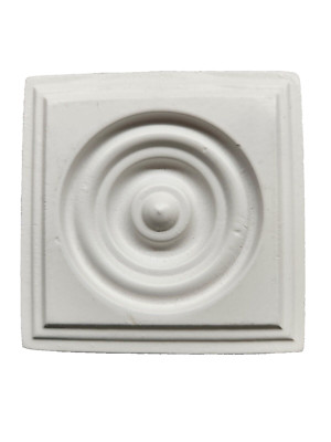 Ornamental Moulding Bullseye 2.75" x 2.75" Square Primed Hardwood ...