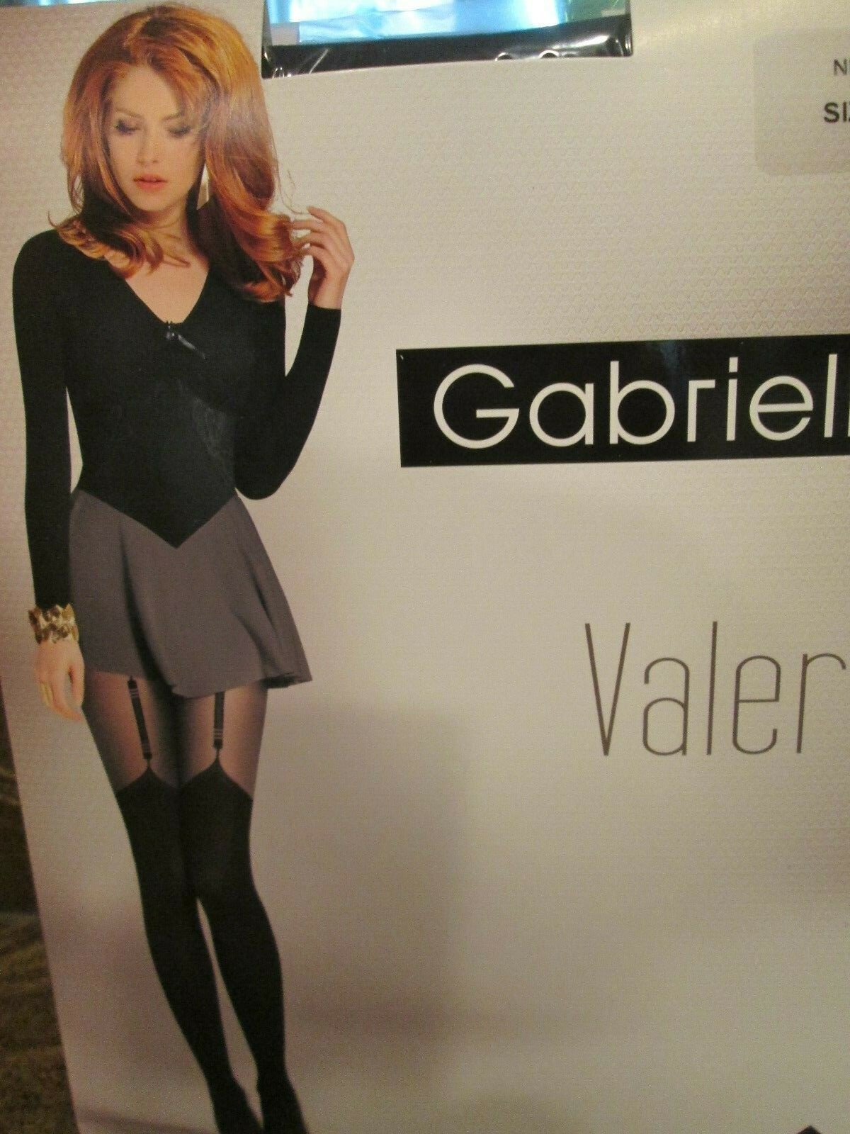 GABRIELLA VALERY MOCK GARTER 20-40 DENIER PANTYHOSE TIGHTS 3 SIZES ...