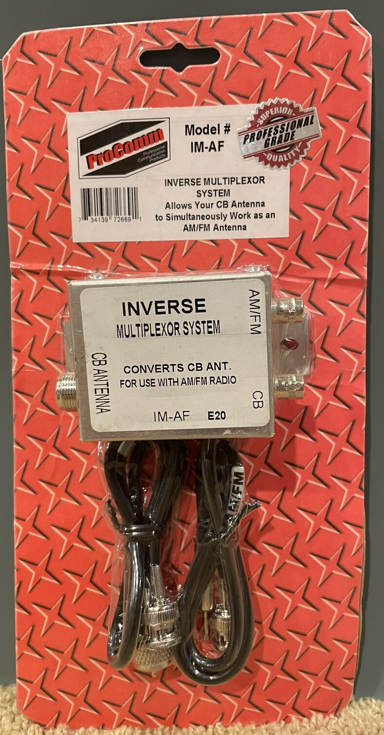 ProComm IM-AF Splitter CB/AM/FM Radio Audio Stereo Antenna Inverse ...