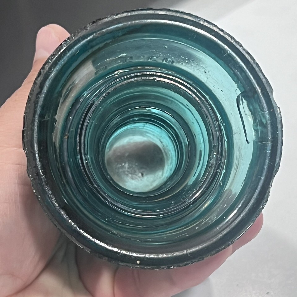 Vintage Green Glass Beehive Insulators H.G. CO. | eBay