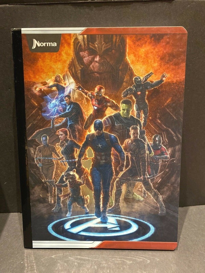 Marvel Avengers Composition Graph Grid Notebook w/Sticker Sheet 100 ...
