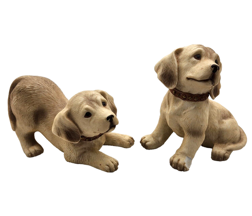 Yellow Labrador Puppy Dog Golden Lab Homco #1408 Figurines Studded ...