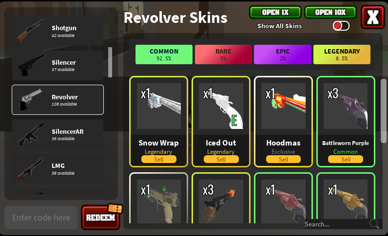 DA HOOD (DH) Iced out revolver | Roblox FAST DELIVERY | eBay