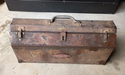Antique Craftsman Metal Tool Box Old Rusty Needs to be Restored. | eBay
