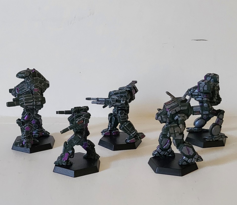 Battletech Wolf's Dragoons Assault Star Boxed Set/5 Game Labs Painted ...
