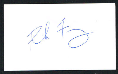 Rick Forney signed autograph auto 3x5 index card Baseball Player H2764 ...