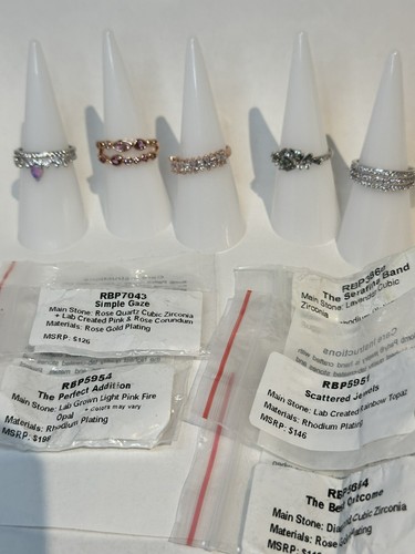 Bomb Party Size 7 Lot Of 5 Rings | eBay