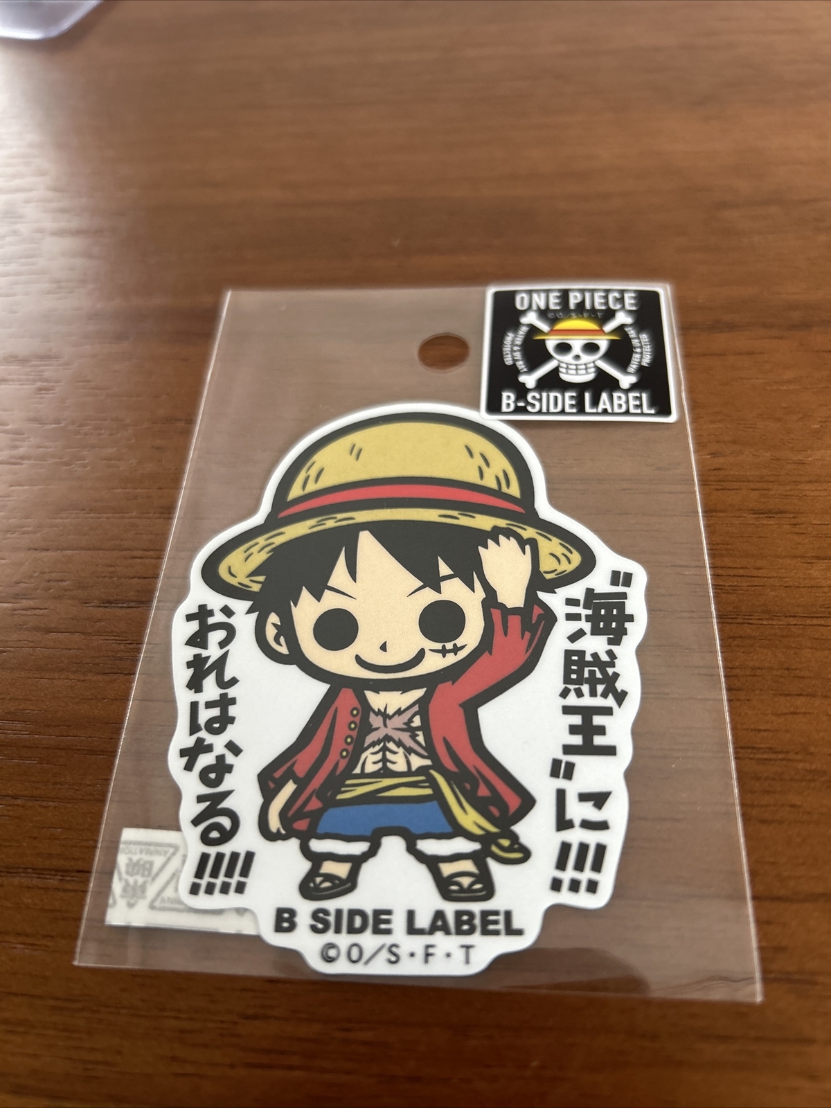 One Piece Monkey D. Luffy B-SIDE LABEL Sticker from Japan NEW | eBay