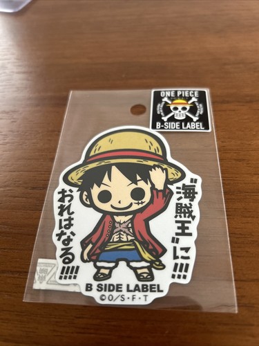 One Piece Monkey D. Luffy B-SIDE LABEL Sticker from Japan NEW | eBay