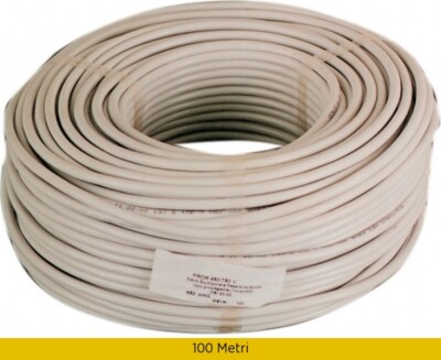 Cavo Elettrico Sez. 3x2,5 Bianco Metri 100 Nbrand HO5VV-F | eBay