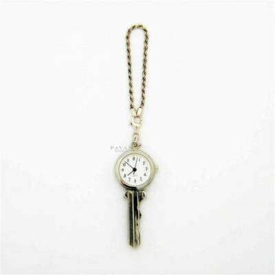 Silver Keychain with Key-Watch Pendant | eBay