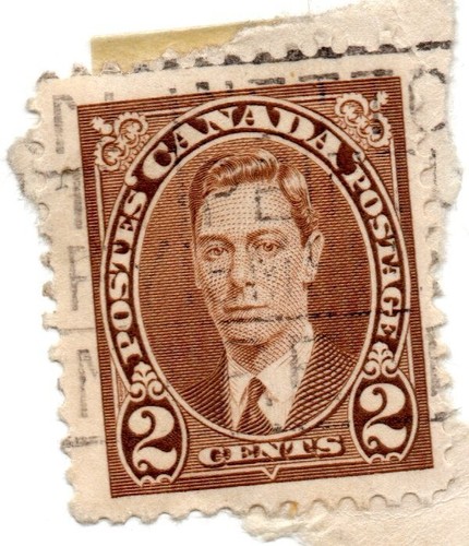 Canada 1937, King George VI, brown stamp, two cents | eBay