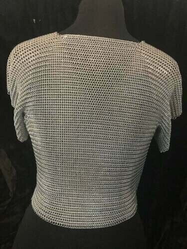10 mm Chainmail Crop Top Medieval Role Play Fantasy Chainmail Crop ...