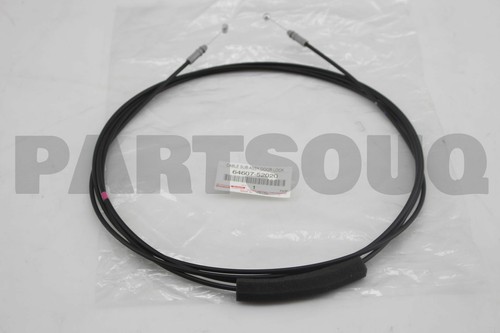 6460752020 Genuine Toyota CABLE SUB-ASSY, LUGGAGE DOOR LOCK CONTROL ...