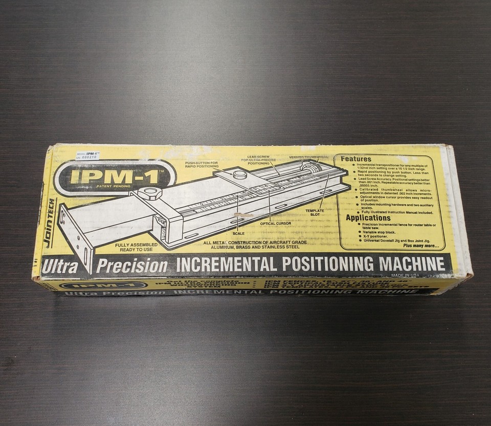 JOINTECH IPM IPM-1 Incremental Positioning Machine Router Fence with ...