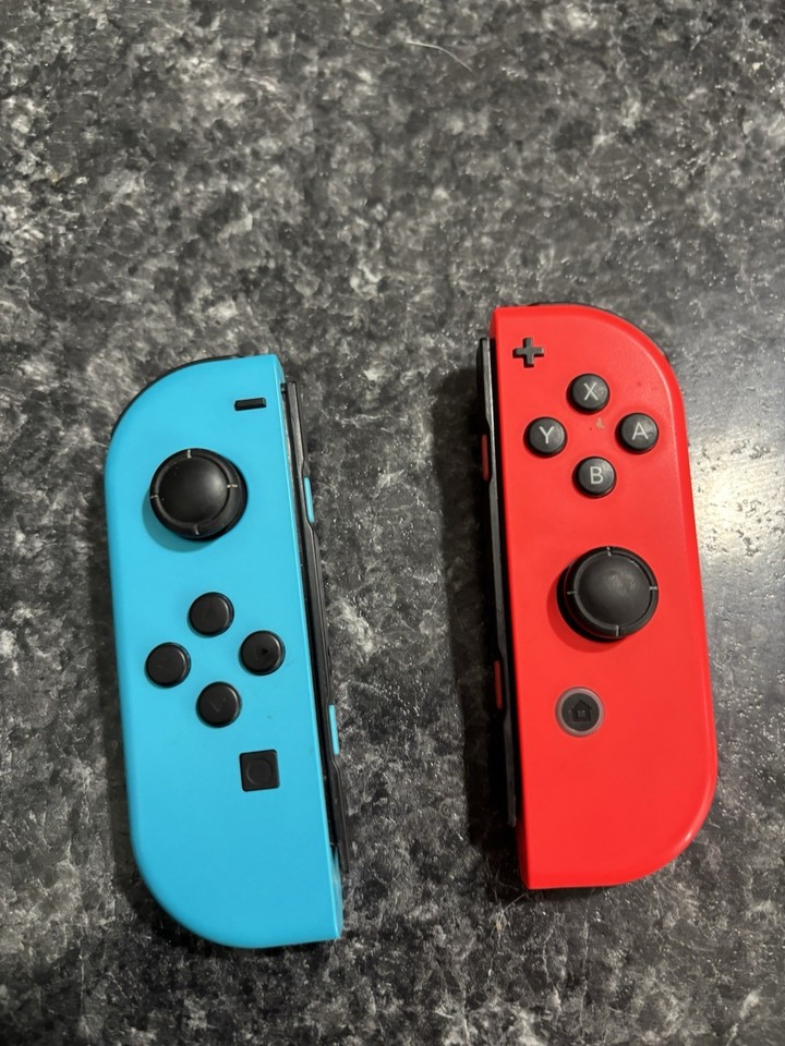 Nintendo Joy-Con Controller - Neon Blue/Neon Red See Photos | eBay