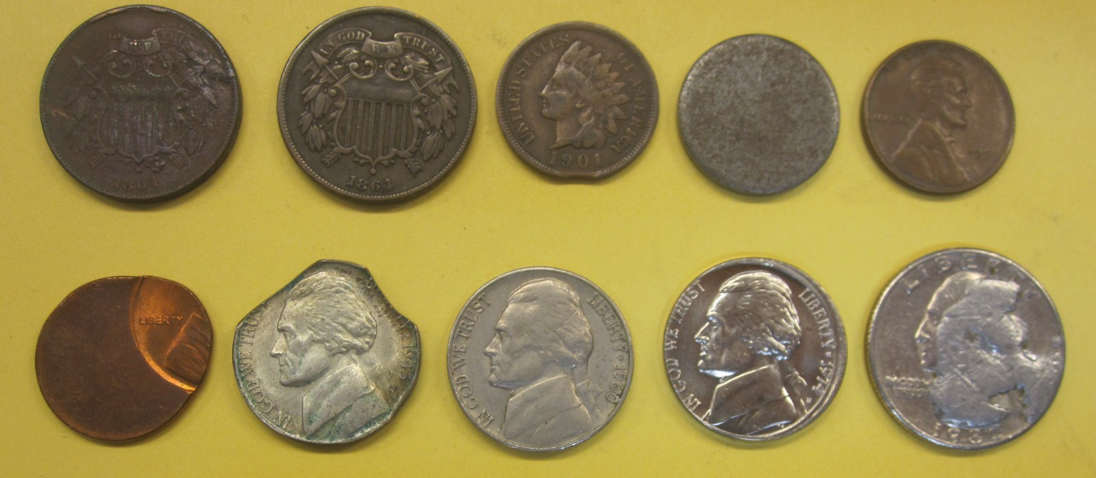 (Lot of 10) Cool U.S. Error Coins~ Various Types, Coins and Condition ...