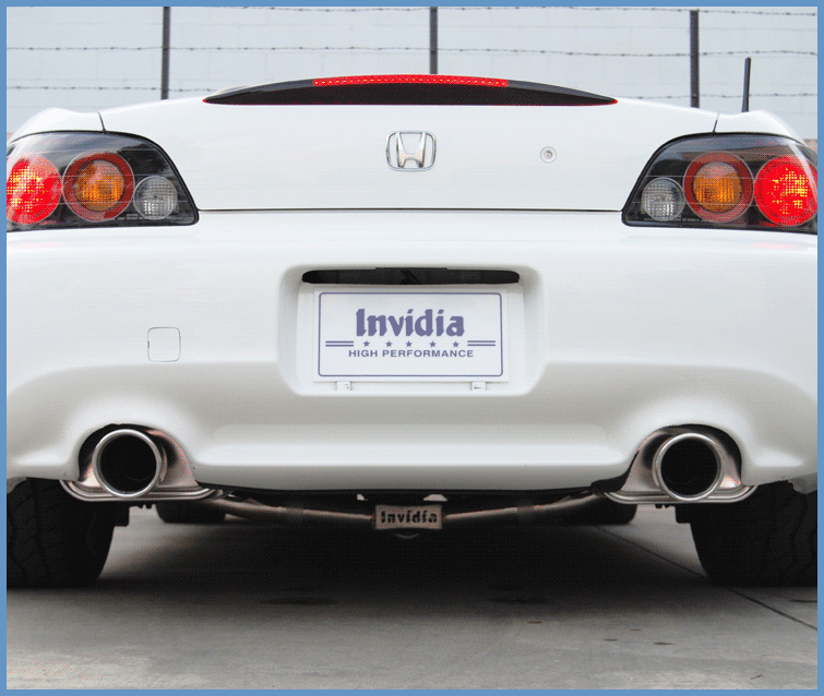 Invidia Q300 Cat Back Exhaust Stainless Tips for Honda S2000 00-09 AP1 ...