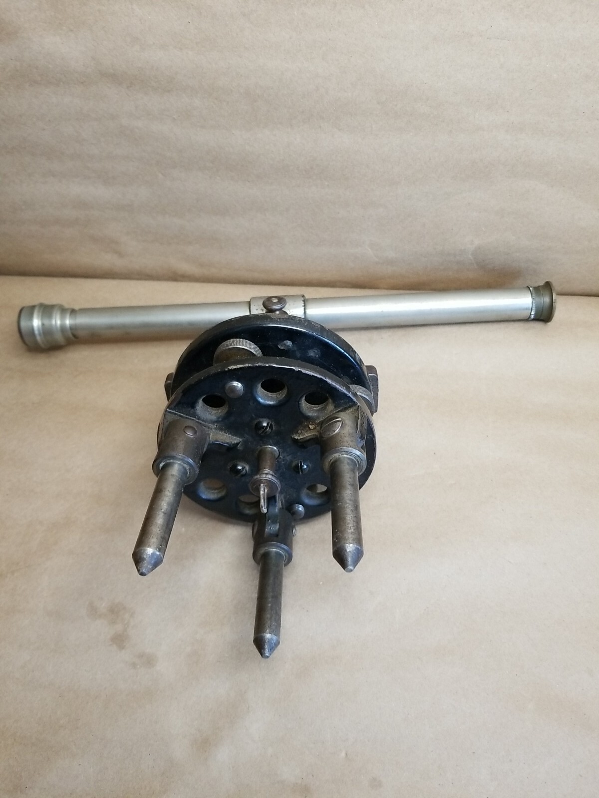 Vtg Starrett Surveyor's Transit Sight Level Scope Tool w/Wood Box Farm ...