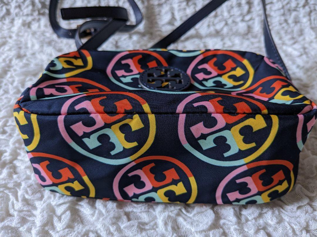 Tory Burch Logo Pattern Nylon Pouch Shoulder women bag | eBay