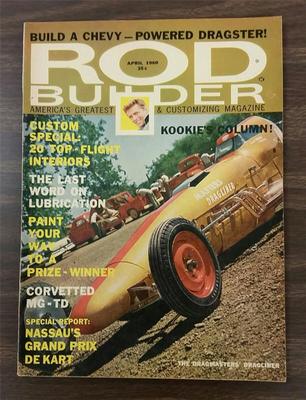 RARE Vintage APRIL 1963 "ROD BUILDER MAGAZINE" HOT RODS NASSAU GRAND ...