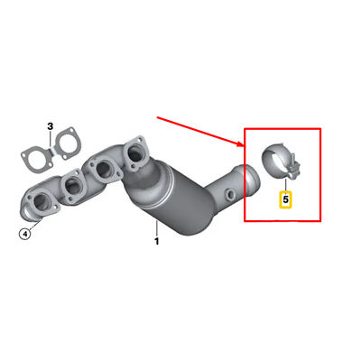 Genuine OEM Front Exhaust Muffler Clamp For BMW X5 2007-2010 | eBay