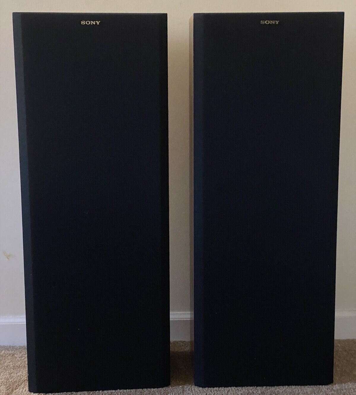 Vintage Pair of Sony 3-Way Speaker System 37”Tall 34.5" Tall | eBay
