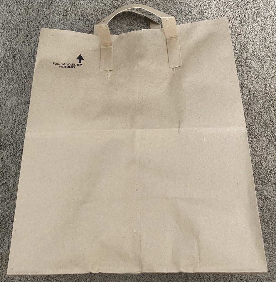 Lot of 30 SAFEWAY Reusable Brown Paper Grocery Bags with Handles Craft ...