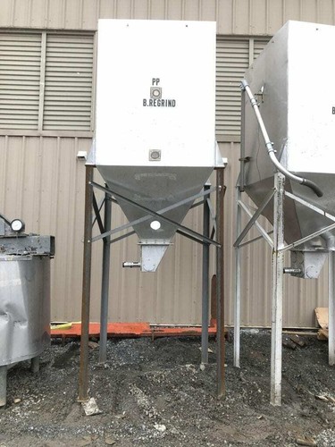 550 Gallon Stainless Storage Silo w/ Box Probe for Vacuum Conveyor ...