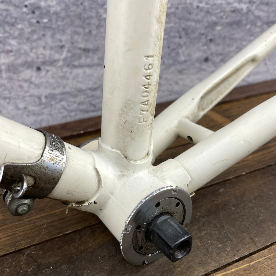 Vintage Fuji Frame Set 58 cm 700c Finest Racer Lugged Race Road White ...