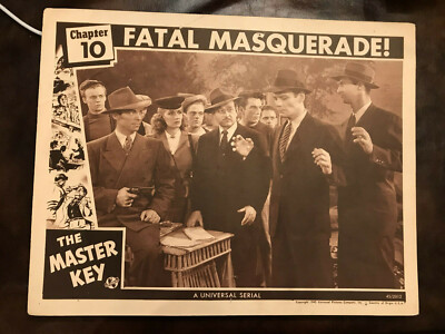 Master Key, The 1945 Universal 11x14" serial lobby card Jan Wiley Milburn Stone | eBay