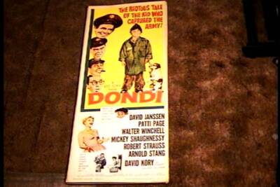 DONDI 1961 INSERT 14X36 MOVIE POSTER DAVID JANSSEN | eBay