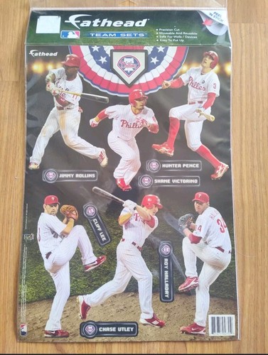 Fat Heads Team Set Phillies Decals Movable NEW! Baseball Sealed Collect ...
