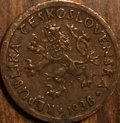 1938 CZECHOSLOVAKIA 5 HALERU | eBay