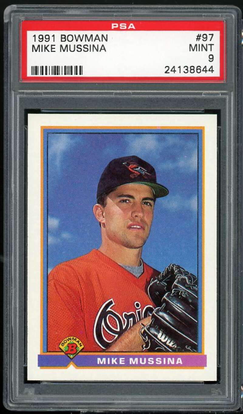 Mike Mussina Rookie Card 1991 Bowman #97 PSA 9 662225840245| eBay