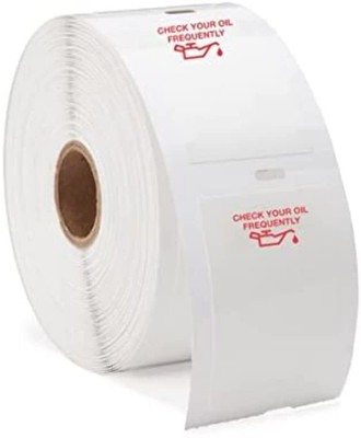 Slip-N-Grip Generic Wht Labels 1.5Inx2.25In 500/Roll W/Red Oil Can ...