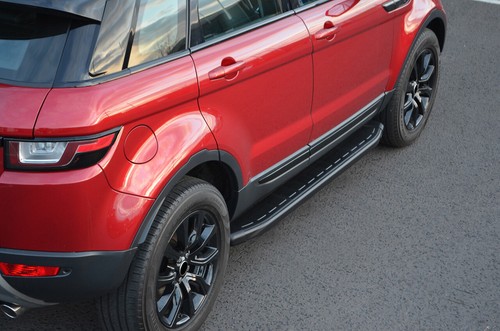 Black Aluminium Side Steps Bars Running Boards To Fit Range Rover ...