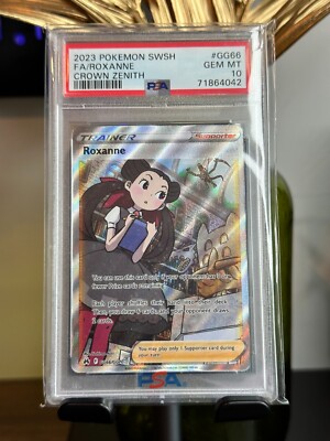 Roxanne - 2023 Pokémon SWSH - Crown Zenith - GG66 - PSA 10 | eBay