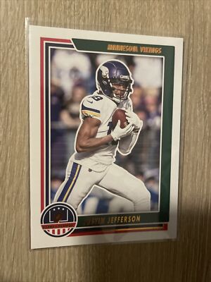 2021 Panini NFL Chronicles Stars & Stripes STS-JJE Justin Jefferson ...