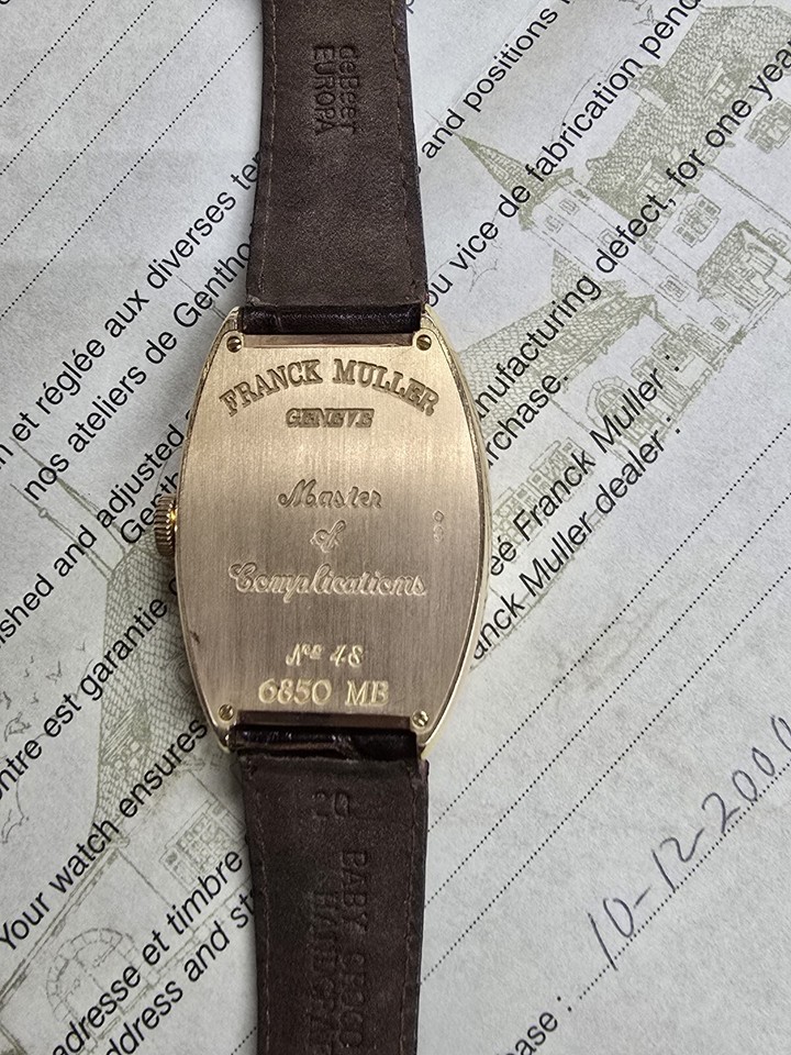 Franck Muller Master Banker 6850 MB 18K Rose Strap Watch. Nice. B/P. | eBay