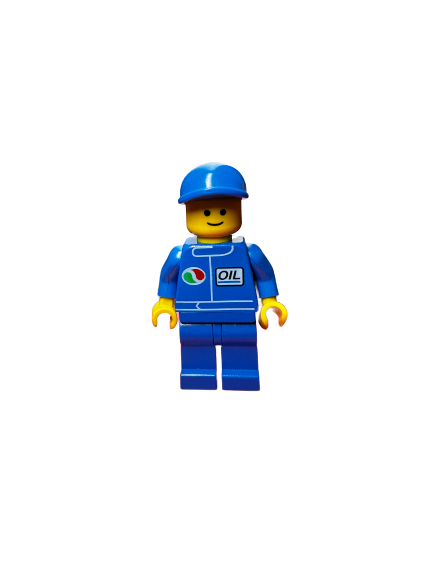 LEGO Town Minifigure Octan Blue Oil (Genuine) Vintage oct016 | eBay