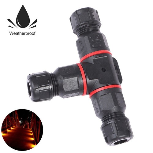 IP66 Rated Waterproof T Connector for Outdoor Electrical Wire 3 Way ...