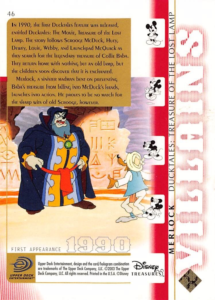Disney Treasures Heroes 2003 #46 MERLOCK DUCKTALES | eBay