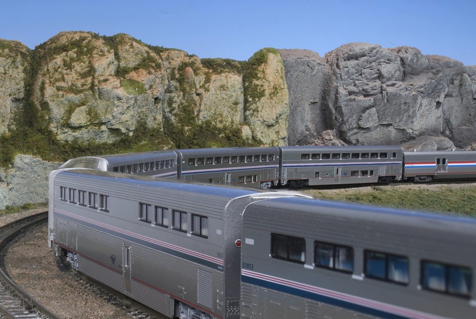KATO N Gauge Amtrak Super Liner 6cars Railway Model Train Passenger Car ...