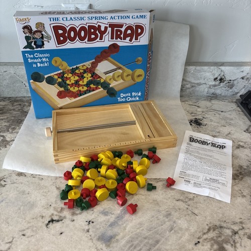 Booby Trap 2006 Ideal Classic Spring Action Game Wood Complete Extra ...