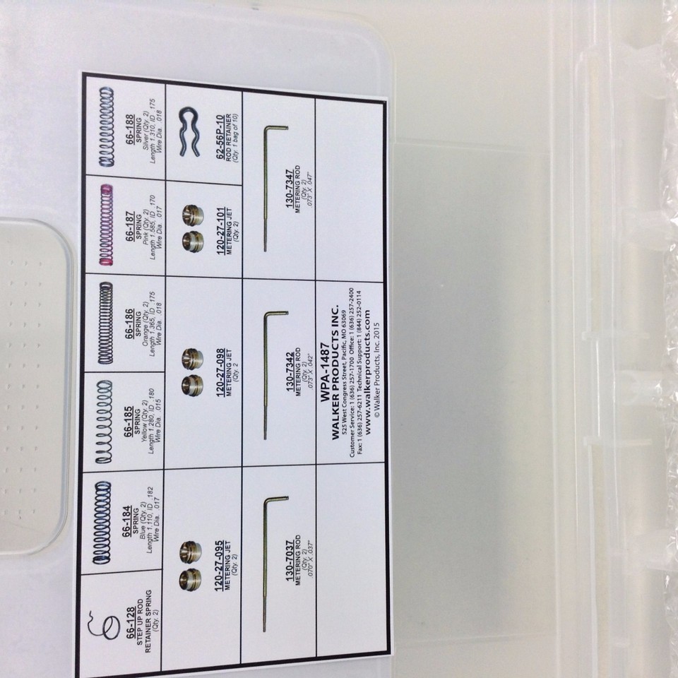 EDELBROCK 1406 600 CFM CARBURETOR TUNING & CALIBRATION KIT JETS RODS ...