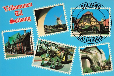 Solvang California Multiview Vintage Continental Postcard Unposted | eBay